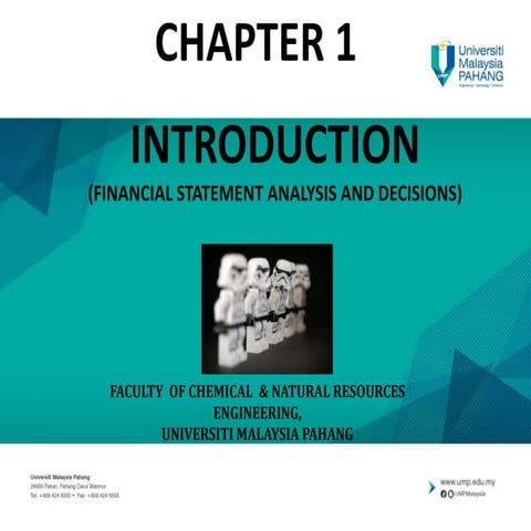 Financial Statement Analysis and Decisions Chapter 1 Introduction | PPT