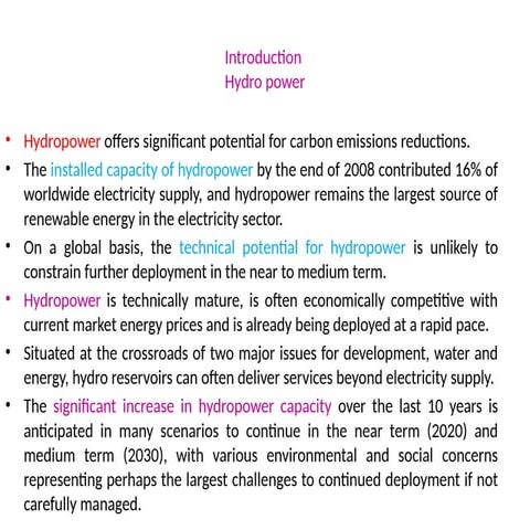 Introduction to hydropower engineering Chapter 1 Introduction HPE.pptx