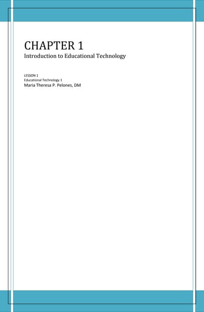 A history of education technology | PDF