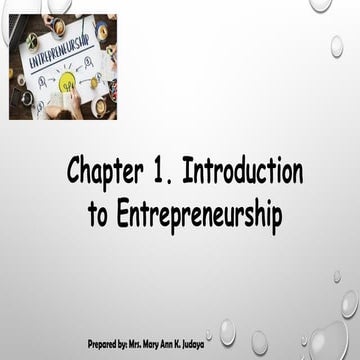 Introduction to Entrepreneurship Grade 12 | PPTX