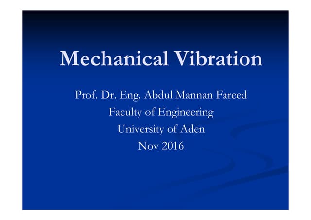 types of vibration | PPTX