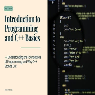 Chapter 1 Introduction to Programming.pdf university presentation | PDF