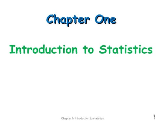 Chapter 1 descriptive_statistcs_1_2009_rev1_ | PPT