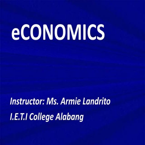 Chapter 1 intro eco tax | PPTX | Business Accounting & Finance | Business