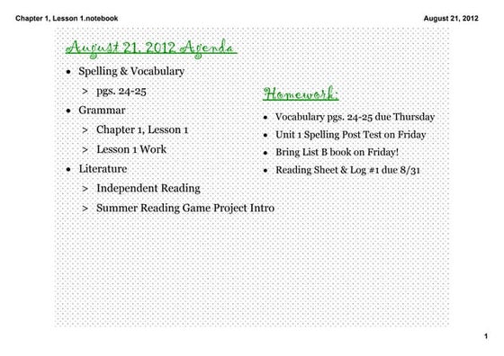 Chapter 1, Lesson 5 | PPT