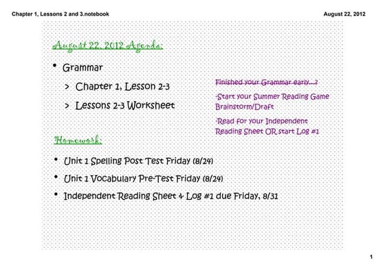 Chapter 1, Lesson 5 | PPT