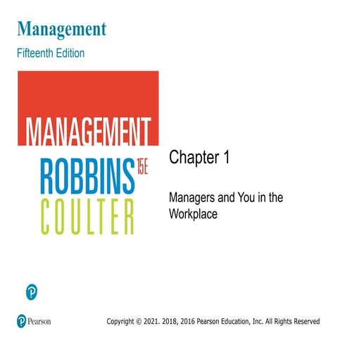 Chapter 1 Management Managers and You in the Workplace | PPTX