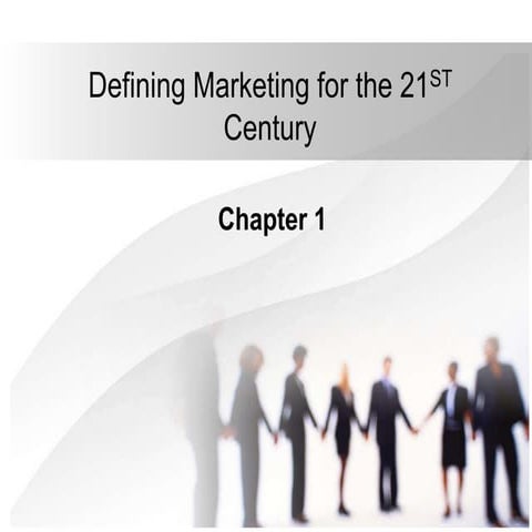 Chapter 1 Marketing Management Chapter 1 Pptx