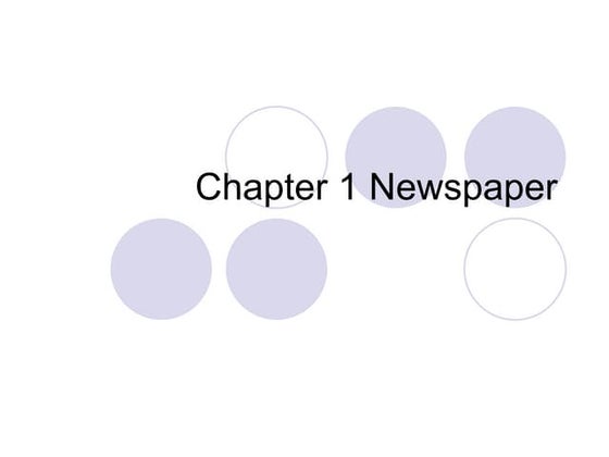 Chapter 10 types of news articles | PPT