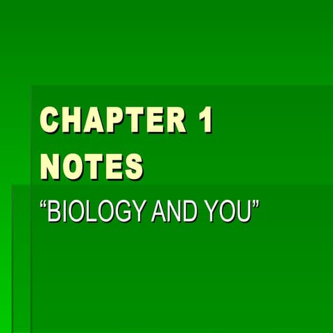 Chapter 1 notes | PPT