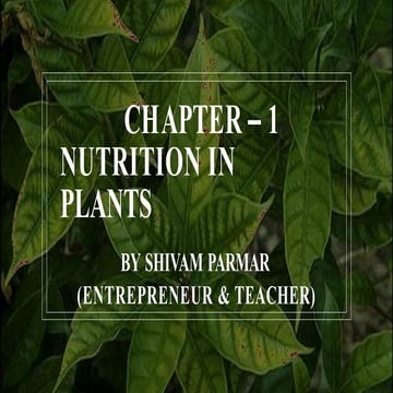 NUTRITION IN PLANTS-2 HETEROTROPHIC NUTRITION CLASS-VII CBSE CHAPTER-1 ...