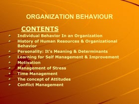 Basic Concepts of Organisational Behaviour | PPT