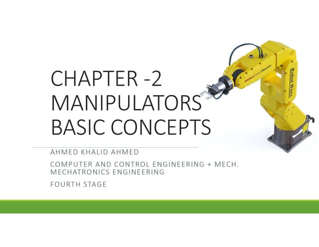 Chapter 2 robot kinematics | PPT