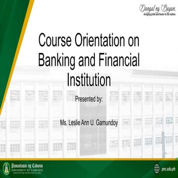 Chapter 1 On Introduction To Banking Pptx