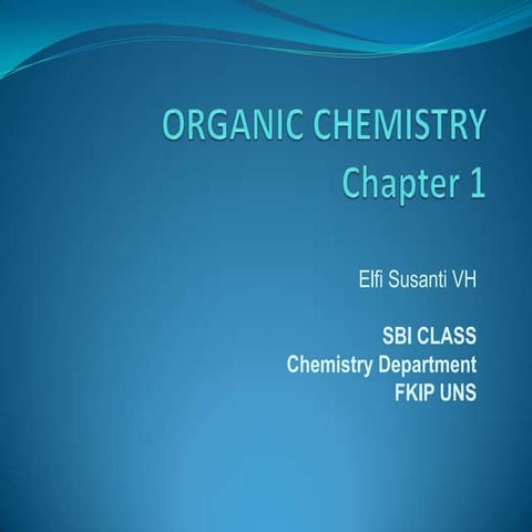 Chapter 1 Organic Chem | PPT