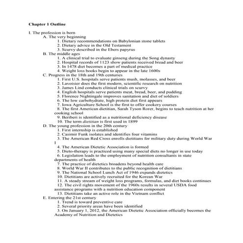 Chapter 3 Outline | PDF
