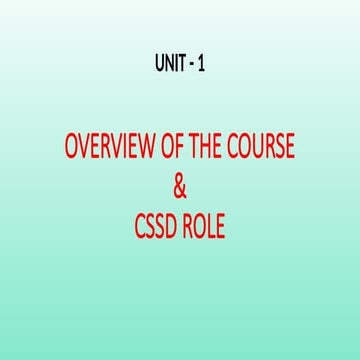 chapter 1 OVERVIEW of the course and CSSD Role in Patient Safety.pptx