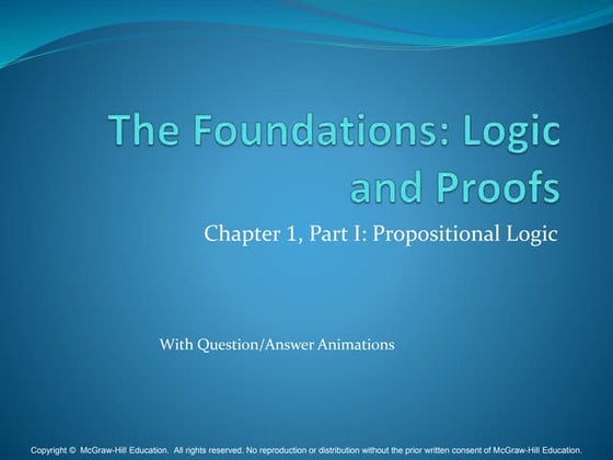 Introduction To Propositional Logic 1 Pptx