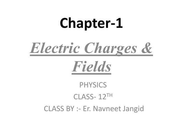 Isolated charge conductor | PPTX