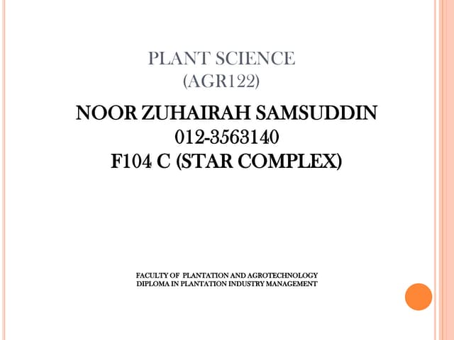 Plant taxonomy | PPT