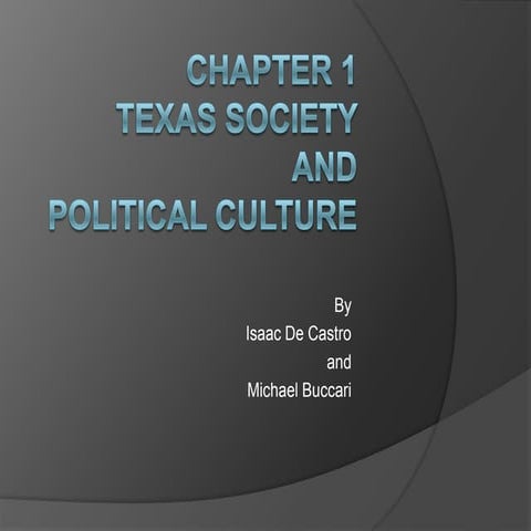 Texas Chapter 1 powerpoint | PPTX