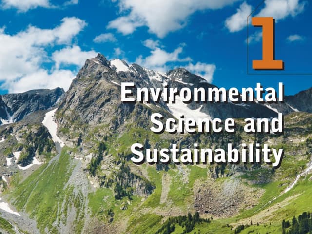 Environment and sustainability | PPTX