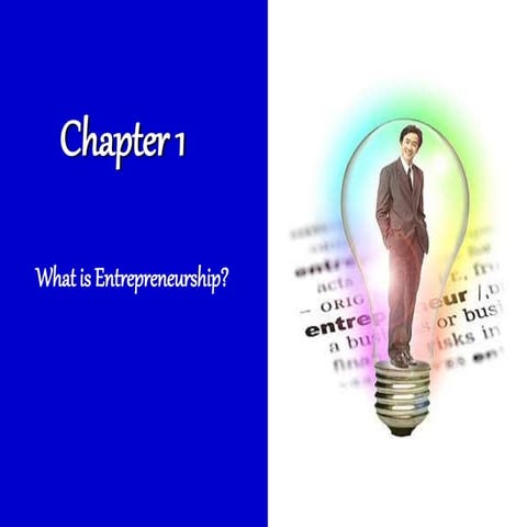 Chapter 1 Presentation for the entreprenuership | PPT