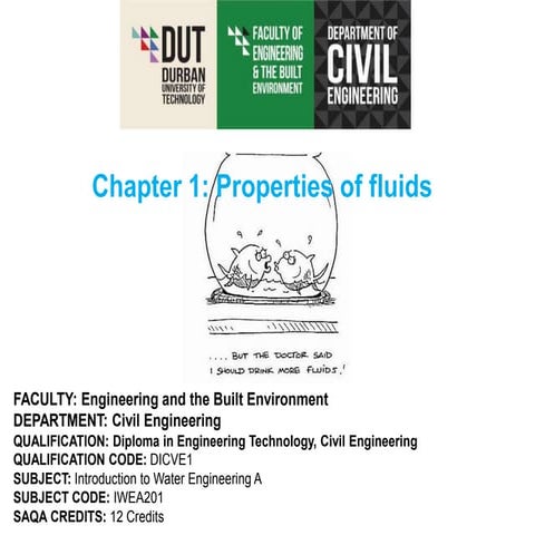 Chapter 1 properties of fluids | PPTX