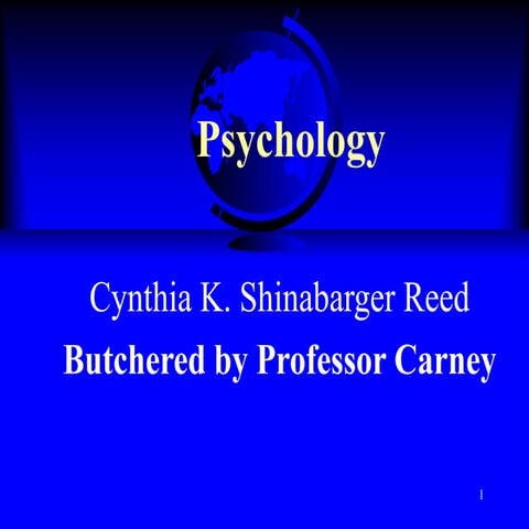 Psychology, Chapter 1 | PPT | Science