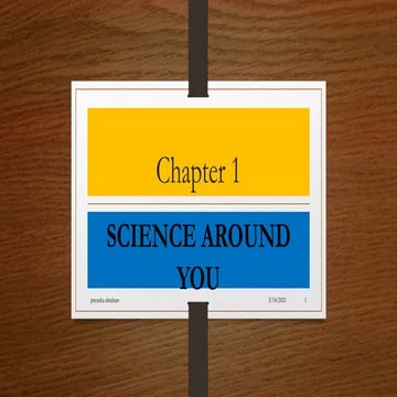 Chapter 1 science around us | PPTX