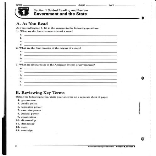 Chapter 1 section1 | PDF | Political Issues & policy | Politics