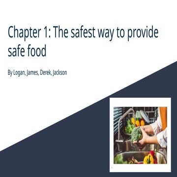 Chapter 1_ Servsafe high school presentation | PPTX