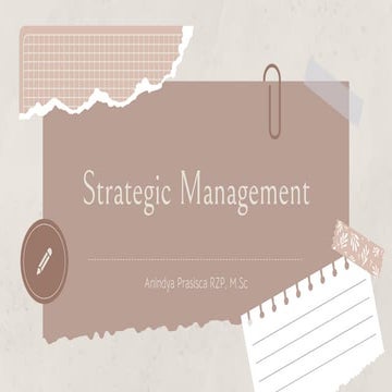 Chapter 1 Strategic Management Business Pdf