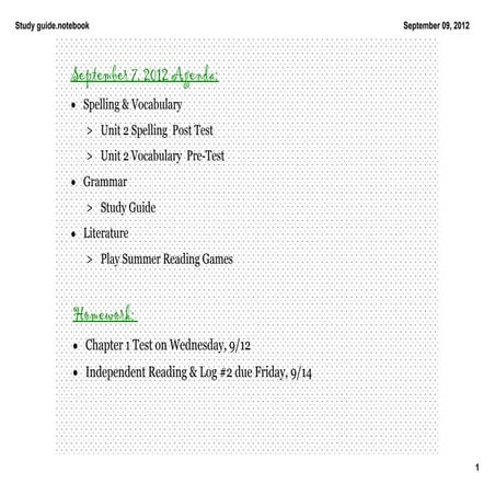 Chapter 1 Study Guide | PPT