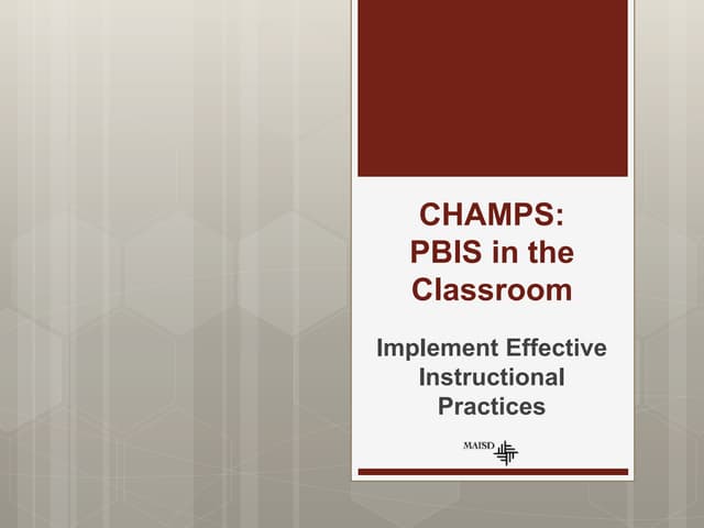 Chapter 1 Task 6 Implement Effective Instructional Practices Ppt