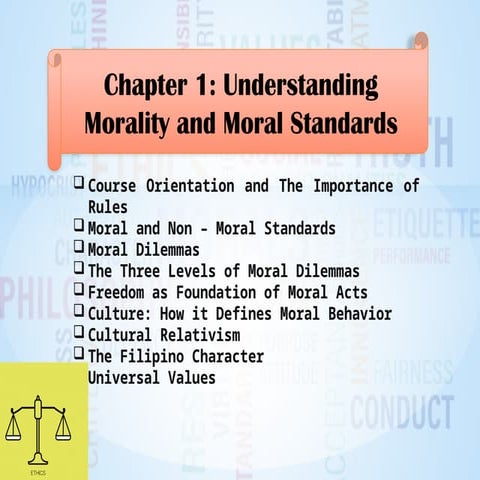 Chapter Understanding MoralityEthics.ppt