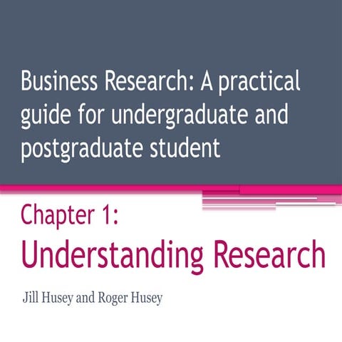 Chapter 1 Understanding Research Pointer | PPTX