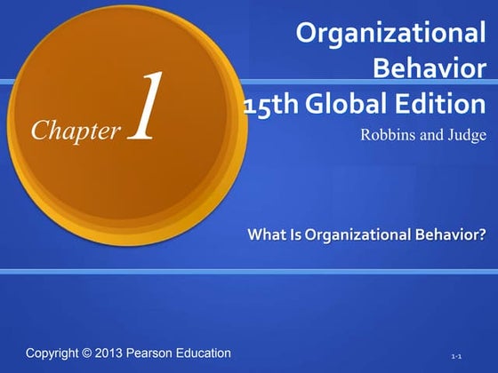 Organizational behavior chapter 2 | PPT
