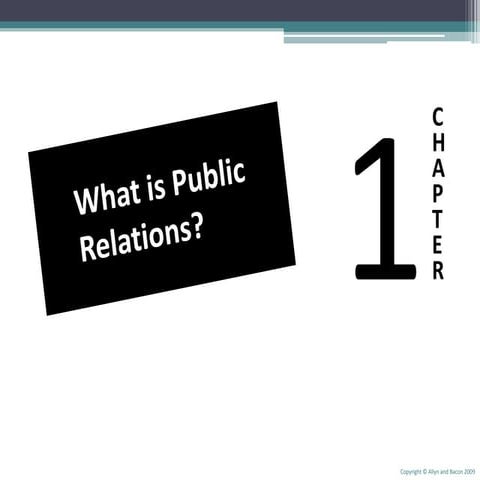 Chapter 1 What is Public Relations? | PPT