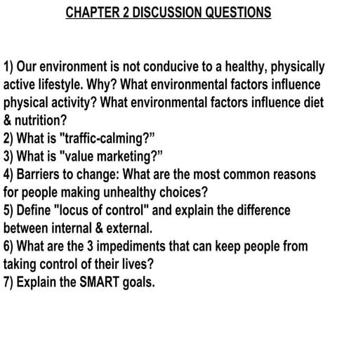 Chapter 2 | PPT | Nutrition | Healthy Living