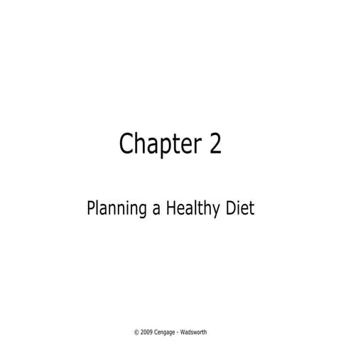 Chapter 2 NUTR | PPT