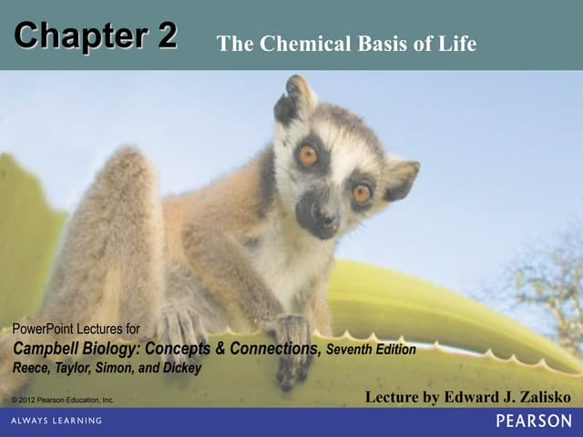The Chemistry of Life | PPT