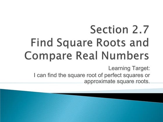 Math 7 Q2 W1 Perfect Square and Perfect Cube.ppt | Science