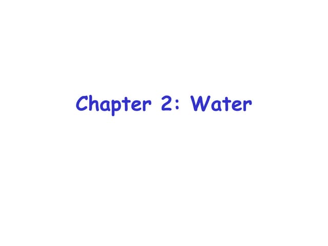 Biochem 1 water notes | PPTX