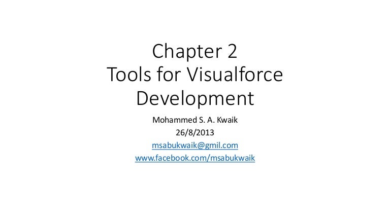 Tools for Visualforce Development