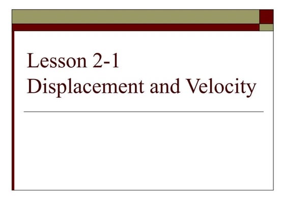 Vectors and scalars - grade 10 | ODP