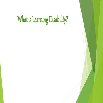 Learning Disability | PPTX