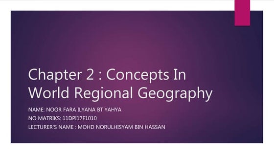 Chapter 2 Regional Economic | PPTX | Geography | Science
