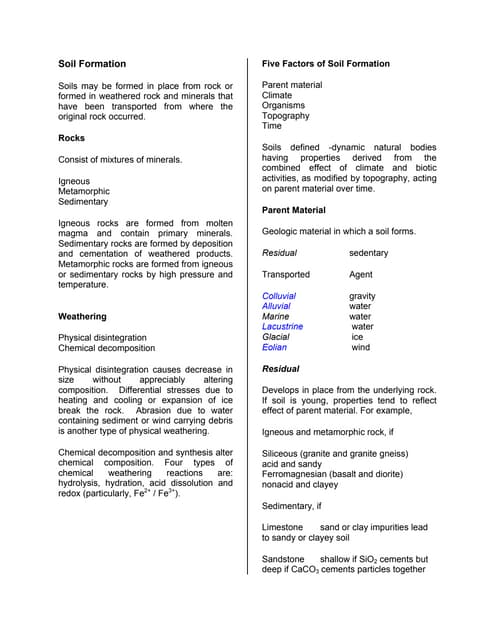 SOIL GENESIS & PROFILE | PPTX