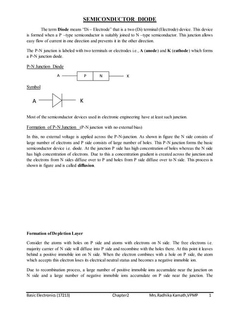 Diodes basics | PDF | Consumer Electronics | Technology & Computing